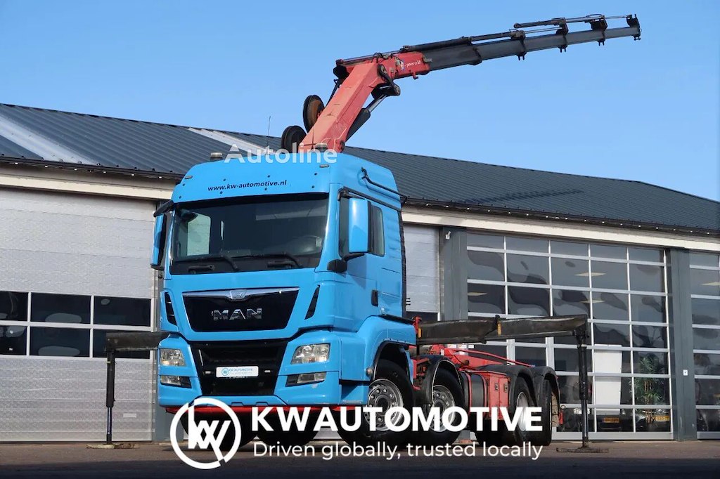 MAN TGS 35.480 8X2-6/ HMF 2620/ CABLE+KRAN/ REMOTE kamion sa kukom za podizanje tereta