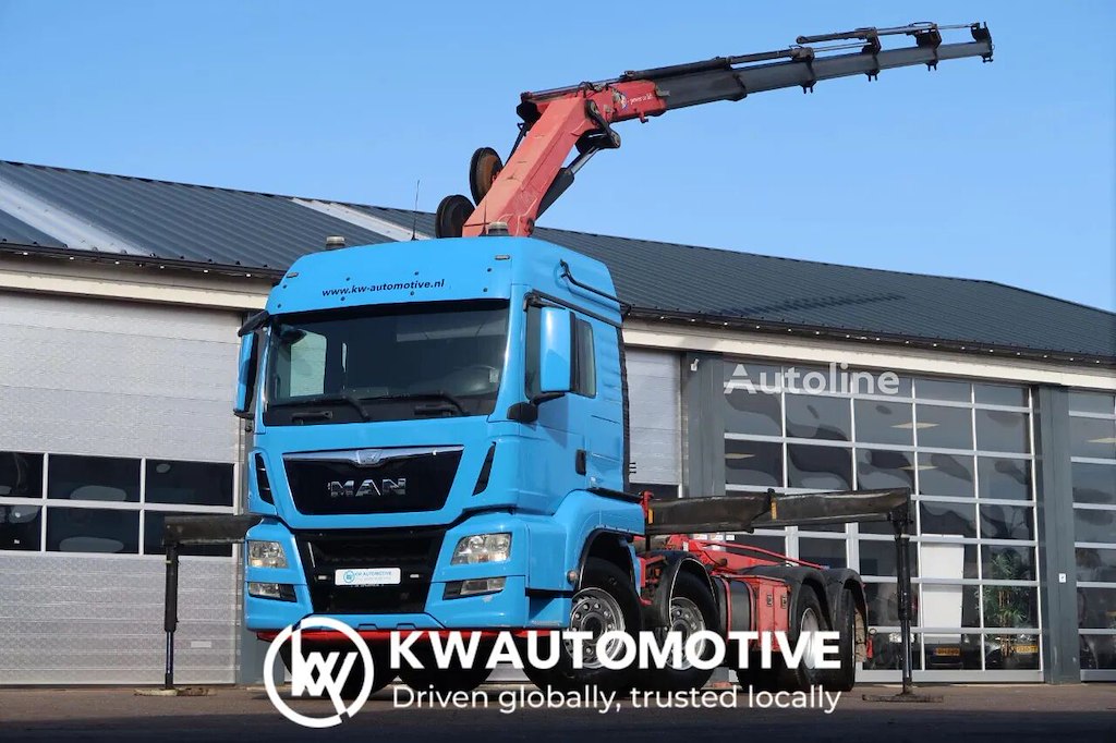 MAN TGS 35.480 8X2-6/ HMF 2620/ CABLE+KRAN/ REMOTE kamion sa kukom za podizanje tereta