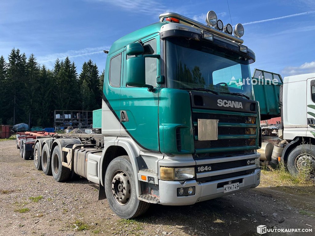Prodaje se Scania R 164, 2003, Riihimäki 15.6 l, Diesel, 804658 km kamion sa kukom za podizanje tereta na aukciji
