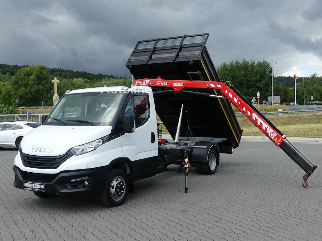 IVECO DAILY 50C16 / WYWROTKA + HDS FASSI F40 / 3- STR KIPER / kamion kiper < 3.5t