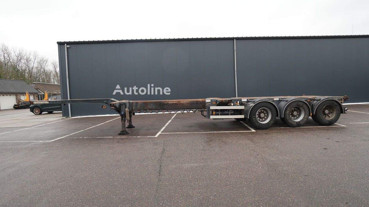 D-Tec Extendable container transport trailer poluprikolica za prevoz kontejnera