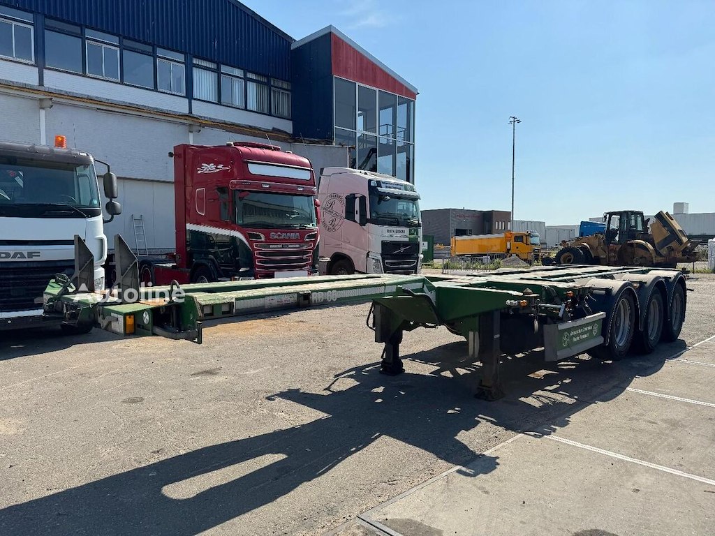 D-Tec FLEXITRAILER - TRIPLE EXTENDABLE poluprikolica za prevoz kontejnera