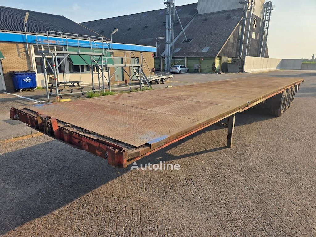 LAG SAF - Drum 3-axle flatbed semi-trailer - SAF axles - Drum brakes poluprikolica platforma