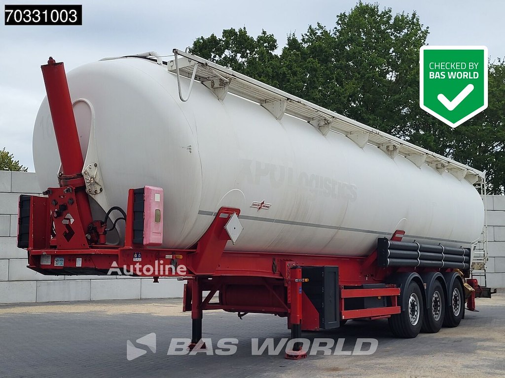 Spitzer SK2766 CAL 3 axles TÜV 02/27 ADR 66m3 cisterna silos