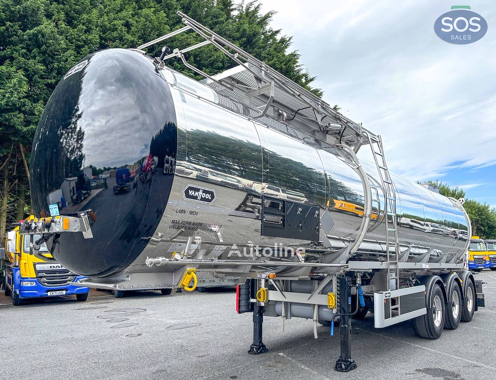 Nova Van Hool 2026 33000L Stainless Steel ADR Bitumen Trailers cisterna za bitumen