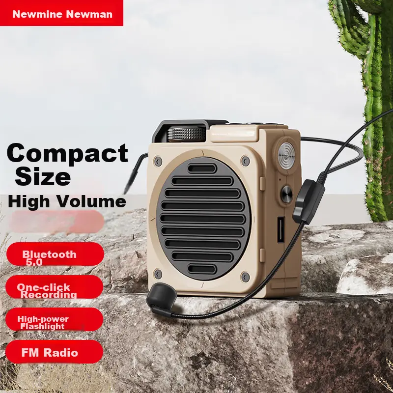 Newmine Bluetooth zvučnik sa mikrofonom MS12, Bež