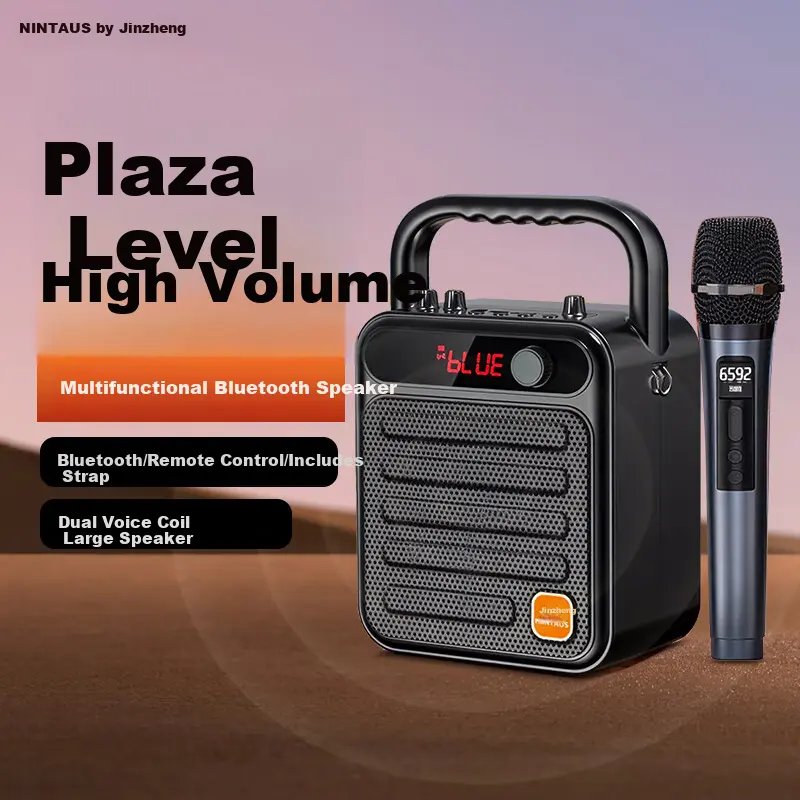 Jinzheng Bluetooth zvučnik sa mikrofonom S59, Crni