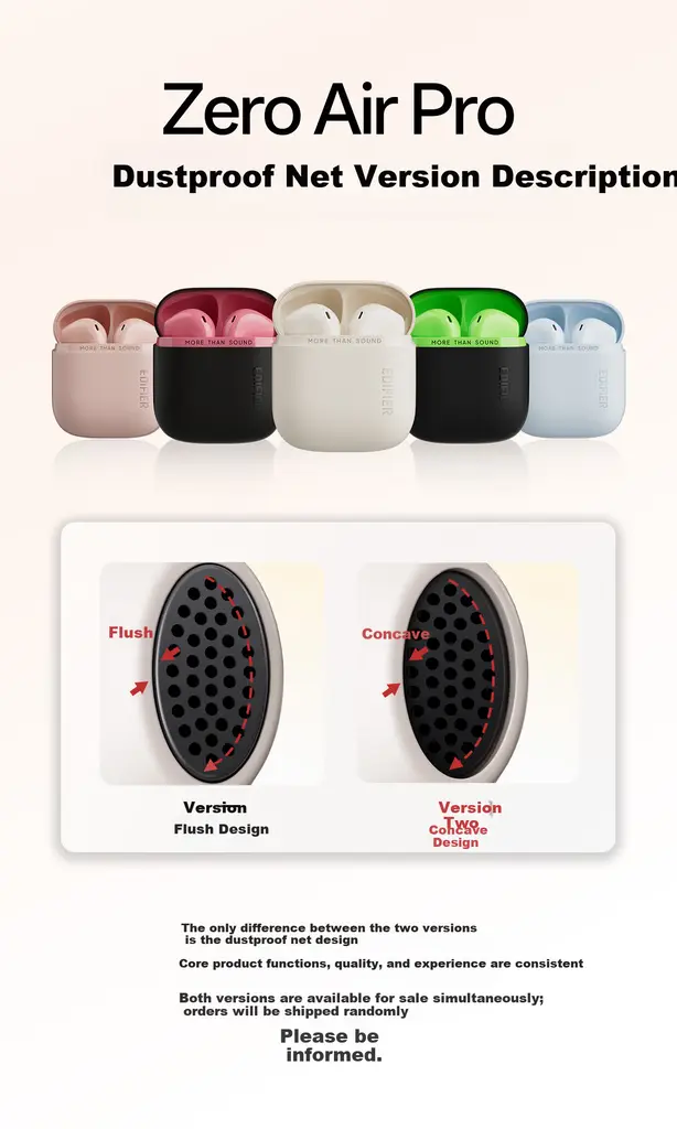 Edifier Bluetooth slušalice Zero Air Pro, Bele