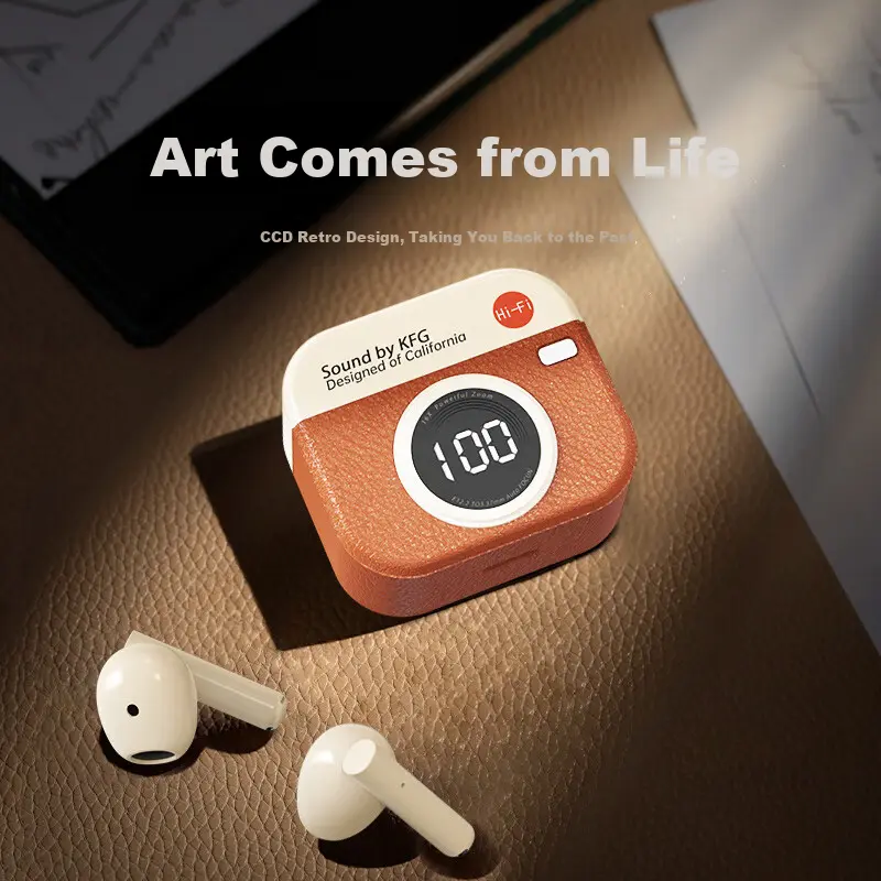 Earise Bluetooth slušalice Q86, Braon