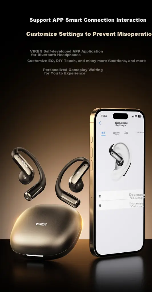 Viken Bluetooth slušalice, Crne