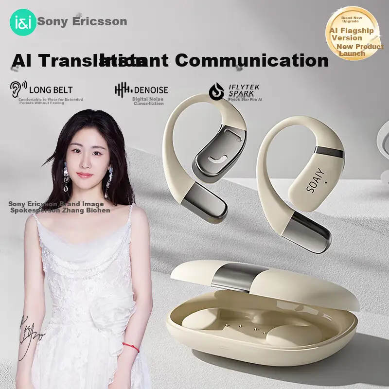 Soaiy Bluetooth slušalice GD35, Sivo-bele