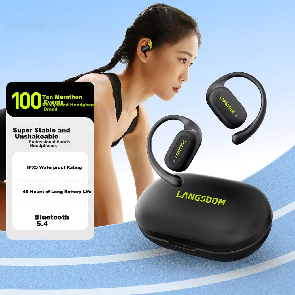 Lanshidun Bluetooth slušalice TS19, Crne
