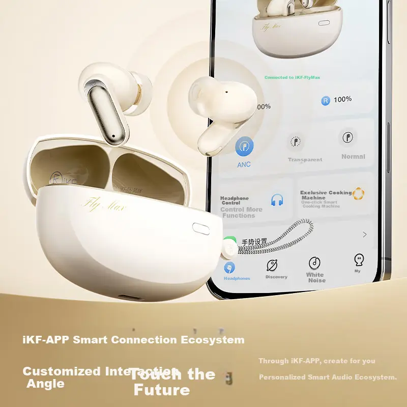 IKF Bluetooth slušalice Fly Max, Krem