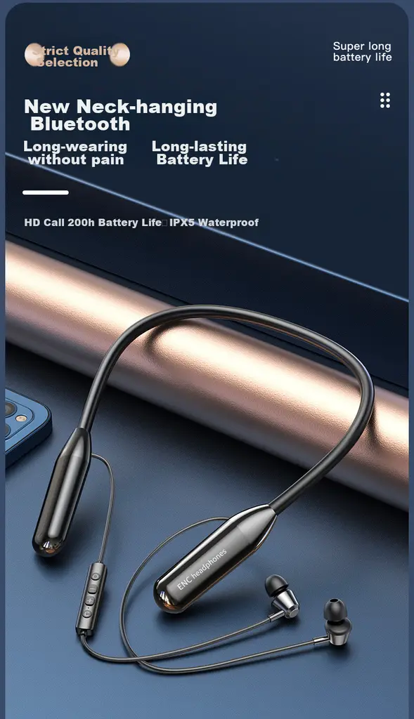 Chengao Bluetooth slušalice, Crne