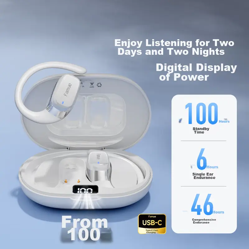Famue Bluetooth slušalice M6, Bele