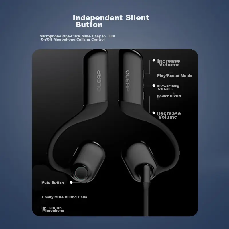 Huangli Bluetooth slušalice P200b, Crne