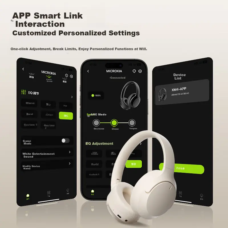 Microkia Bluetooth slušalice, Bele