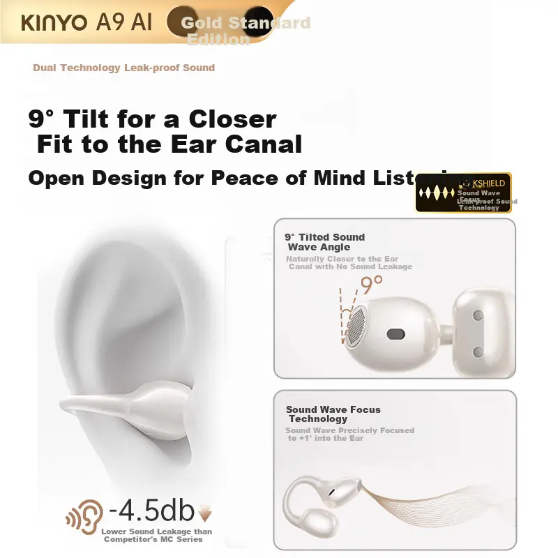 QCY Bluetooth slušalice A9, Bele