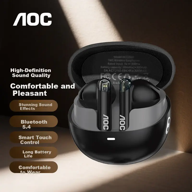AOC Bluetooth slušalice ACT2504BK, Crne