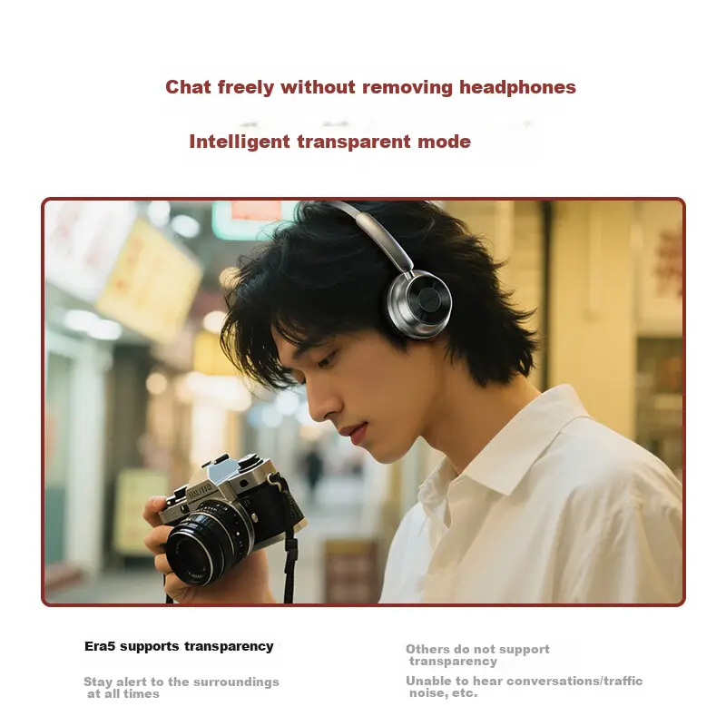 QCY Bluetooth slušalice Era 5, Crne