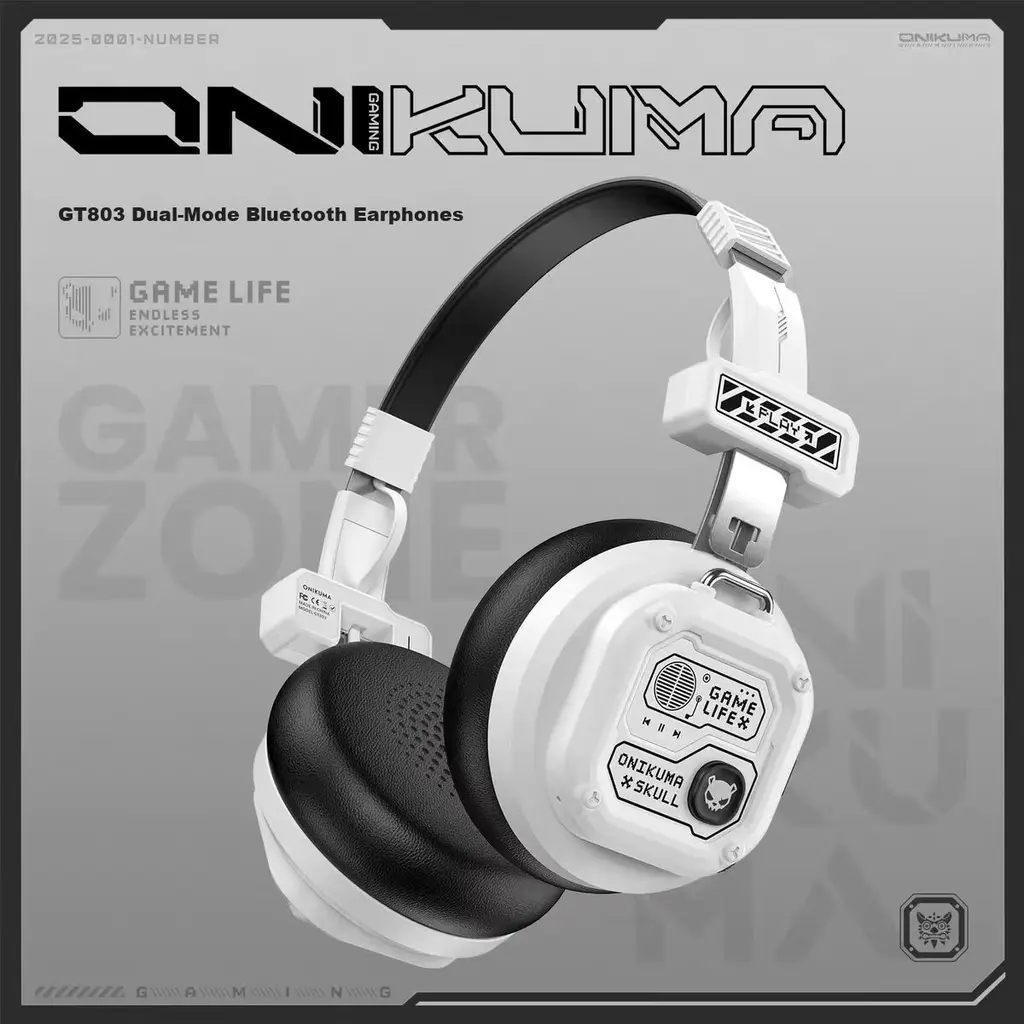 ONIKUMA Bluetooth slušalice, Bele