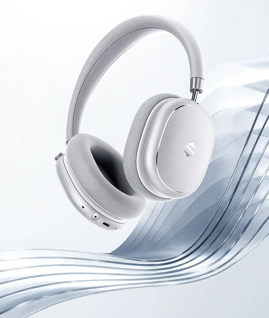 Black Bluetooth slušalice 155H, Srebrne boje