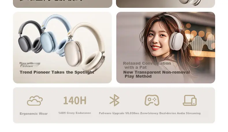 IKF Bluetooth slušalice, Sive