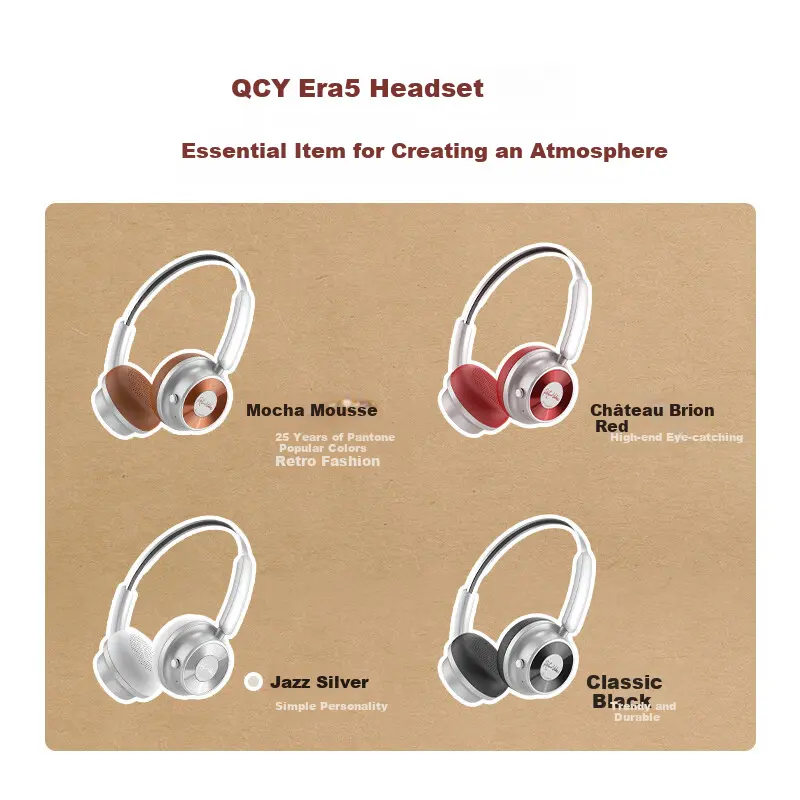QCY Bluetooth slušalice Era 5, Crvene