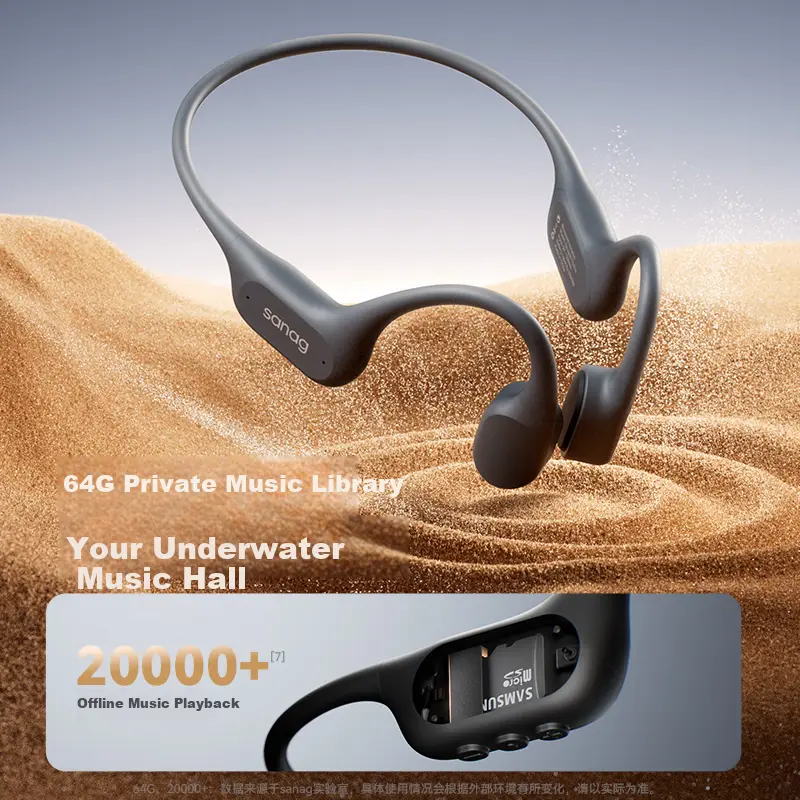Sanag Bluetooth slušalice B77S, Tamnosive