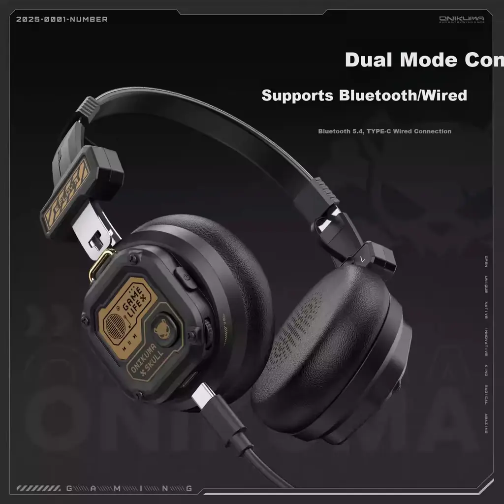 ONIKUMA Bluetooth slušalice, Crne