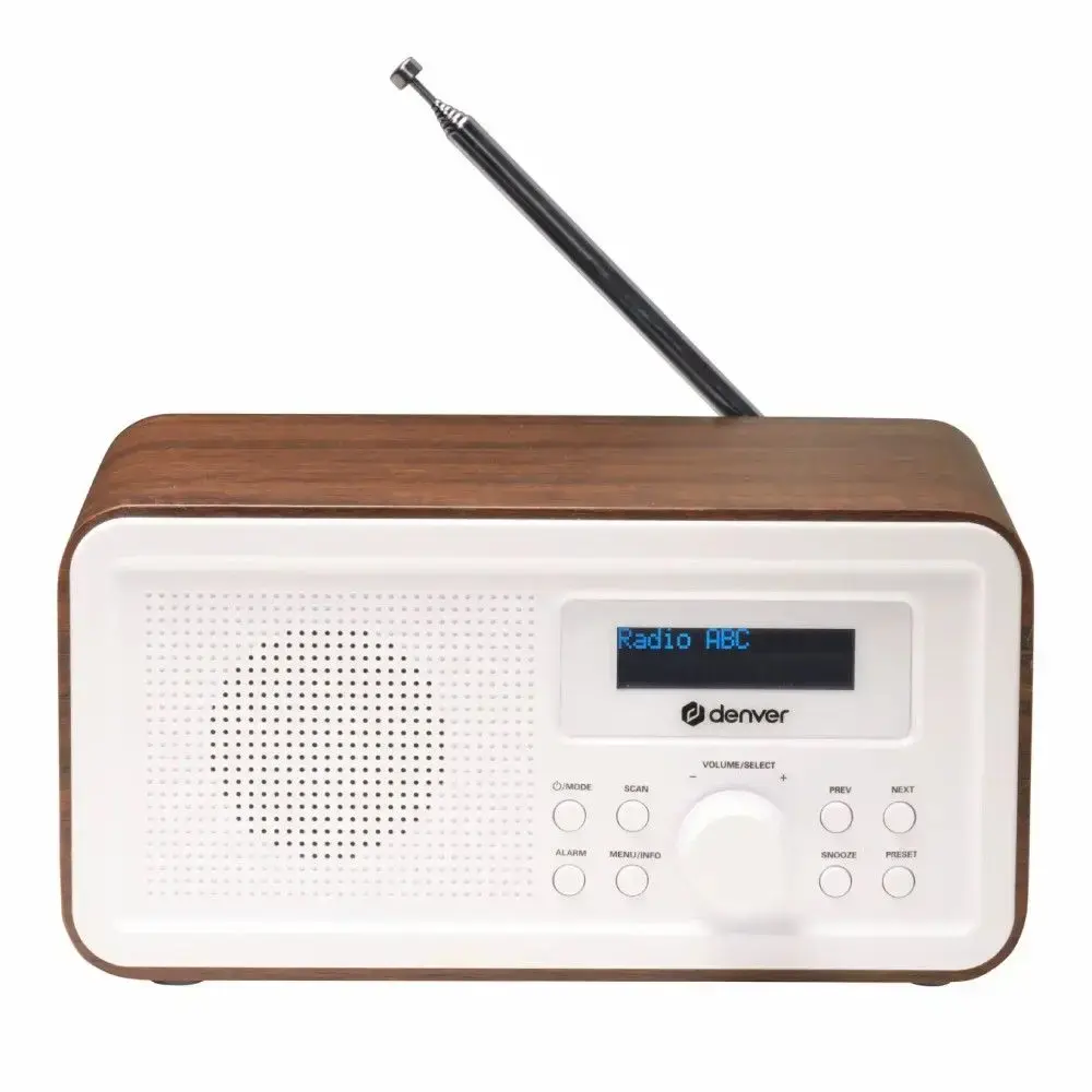 Denver FM Radio DAB-30DW, 10 W, Braon