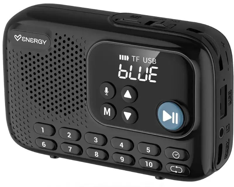 Energy Sistem Radio Black TunerGo M50102, FM radio, Bluetooth, Crni