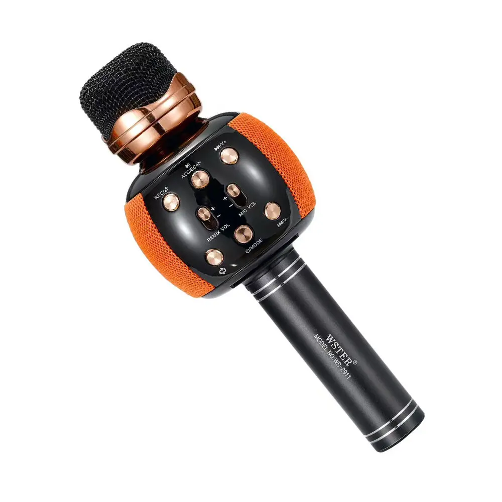 Wster Bluetooth mikrofon 2911, Crno-narandžasti