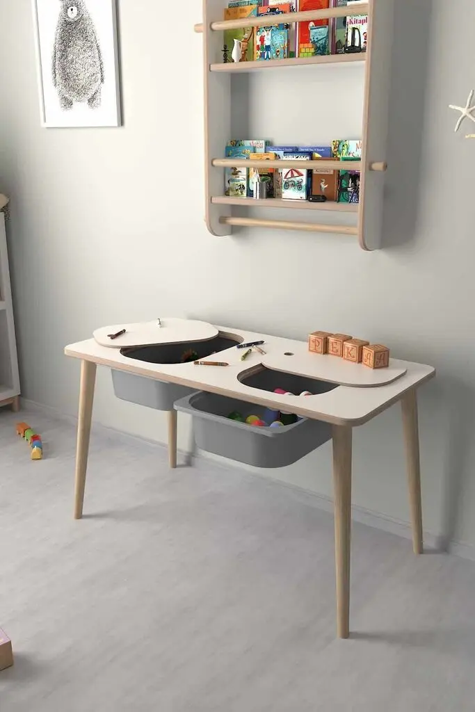 Hanah Home Dečiji radni sto, Beli
