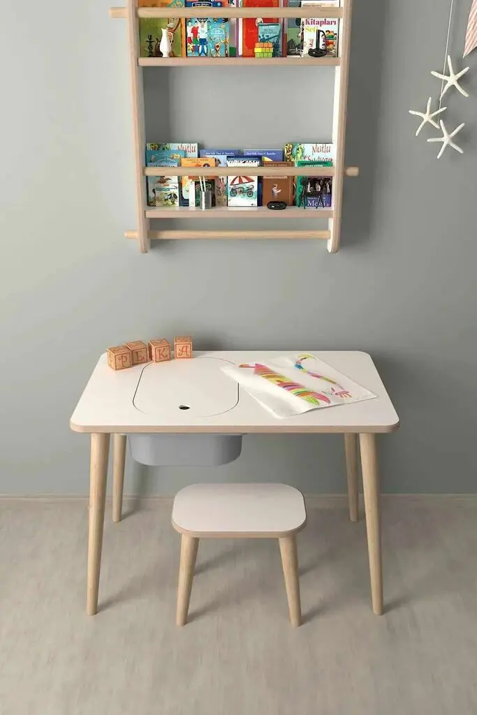 Hanah Home Dečiji radni sto, Beli