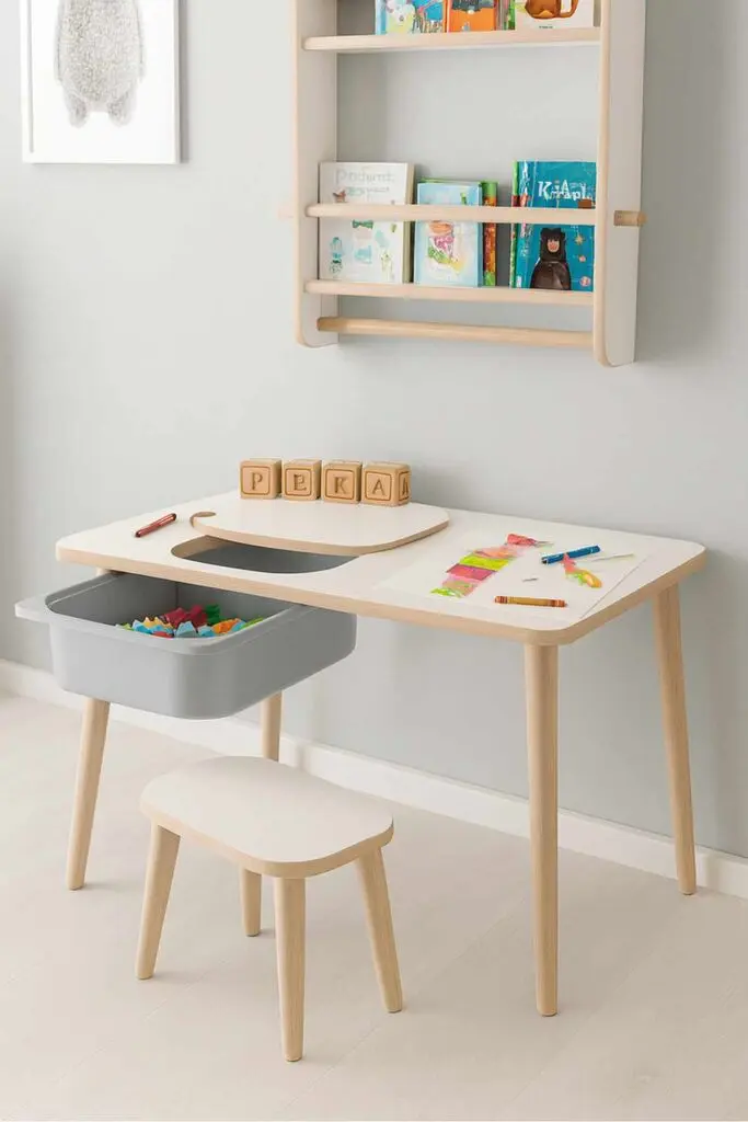 Hanah Home Dečiji radni sto, Beli