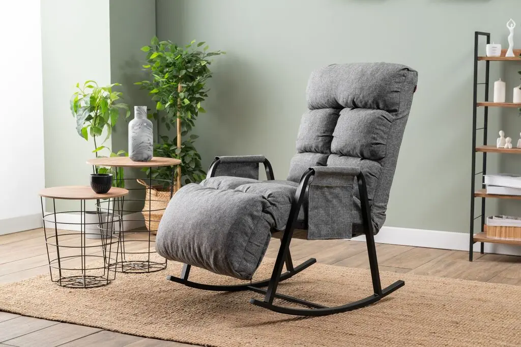 Atelier del Sofa Stolica za ljuljanje, Siva