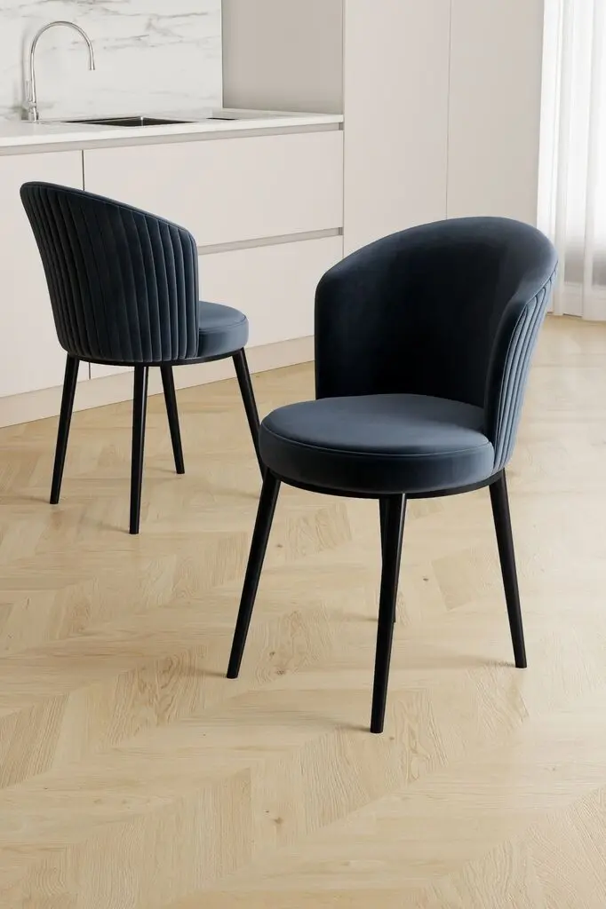 Hanah Home Set stolica, 4 komada, Antracit