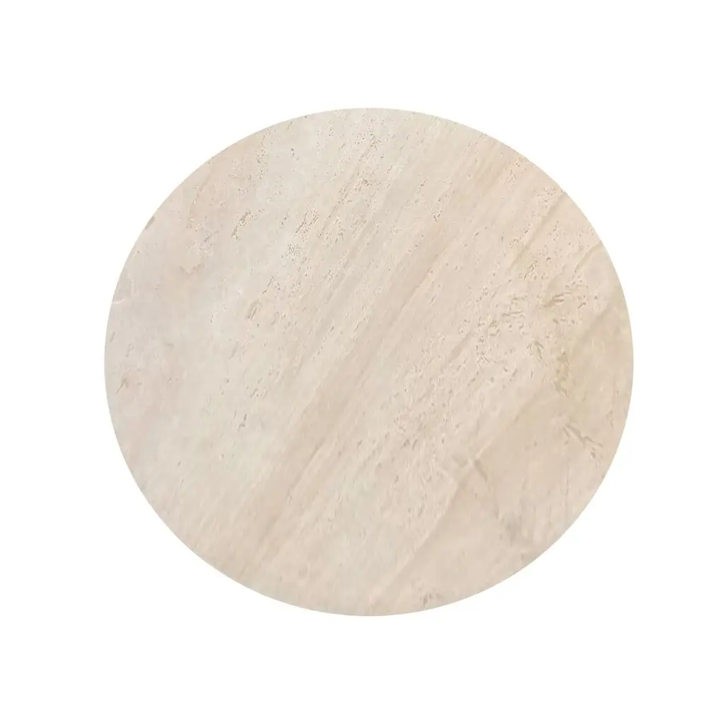 Hanah Home Stona ploča od mermera, 150 cm prečnik, 2 cm visina, Bež