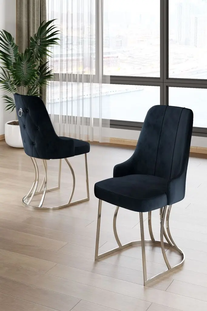 Hanah Home Set stolica, 6 komada, Antracit