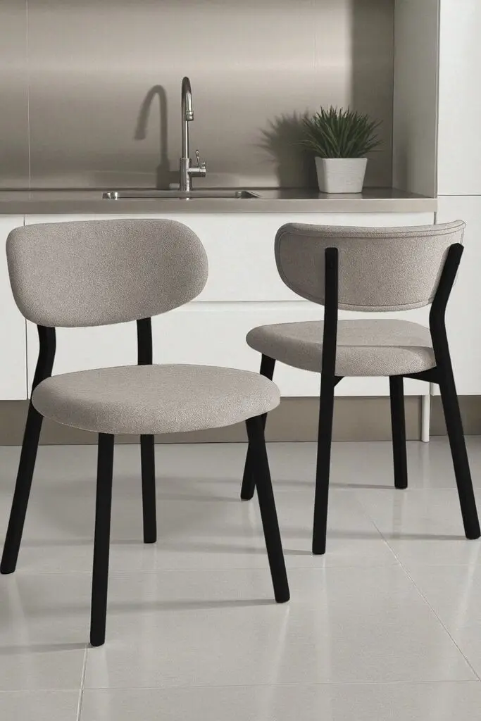 Hanah Home Set stolica, 4 komada, Sivi