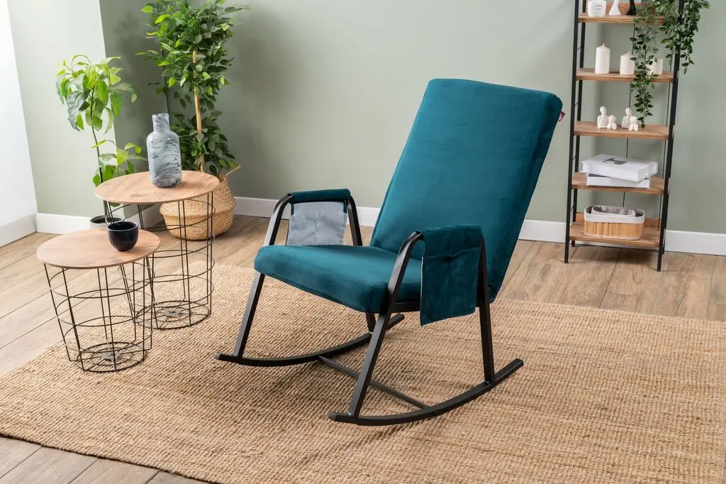 Atelier del Sofa Stolica za ljuljanje, Petrolej