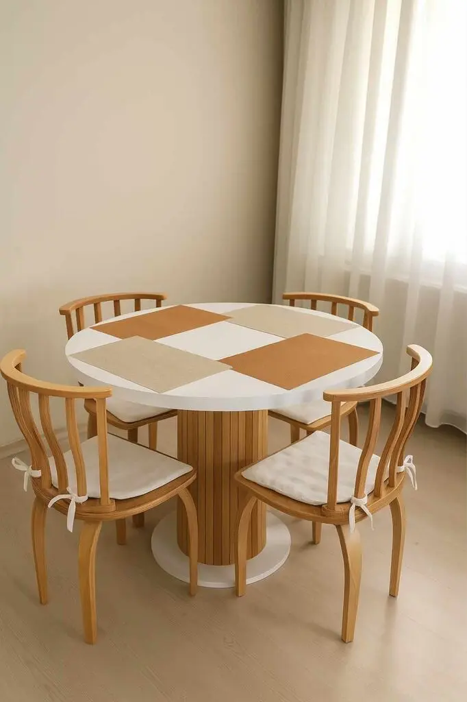 Hanah Home Trpezarijski set, 5 komada, Bež