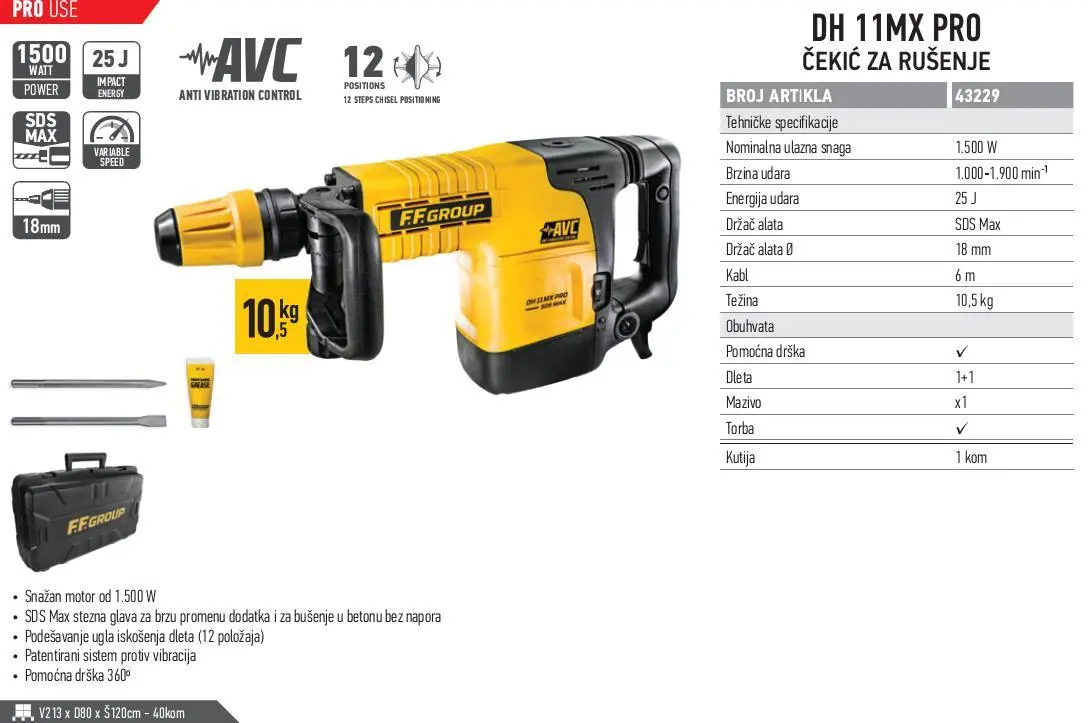 FF EA UDARNA BUSILICA DH 11MX PRO