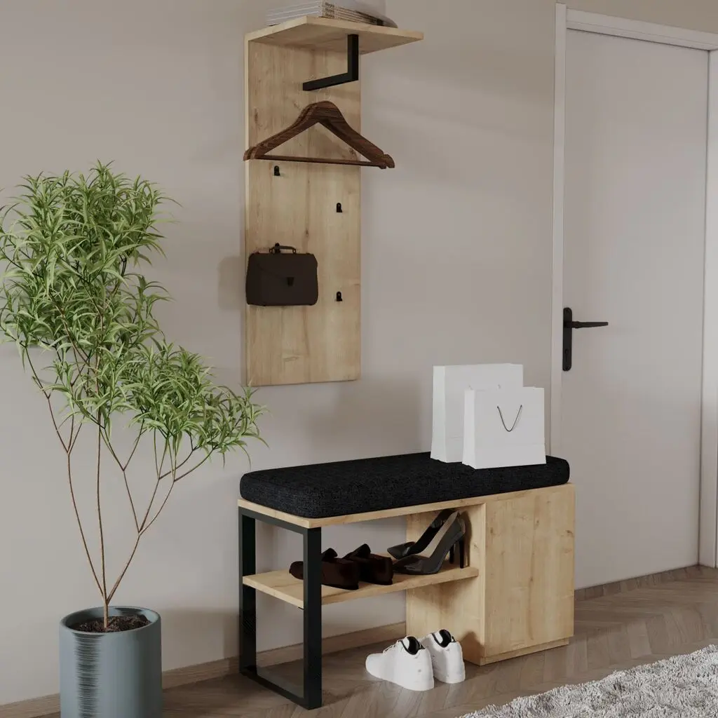 Hanah Home Komplet nameštaja za predsoblje, Bež