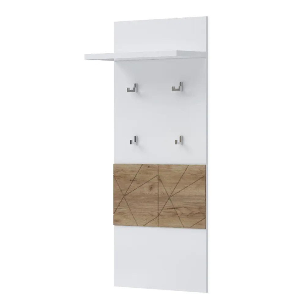 JELA Čiviluk STELA-CLK - kolekcija Stela - Kristalno Bela HG Lak - 70x112x13 cm