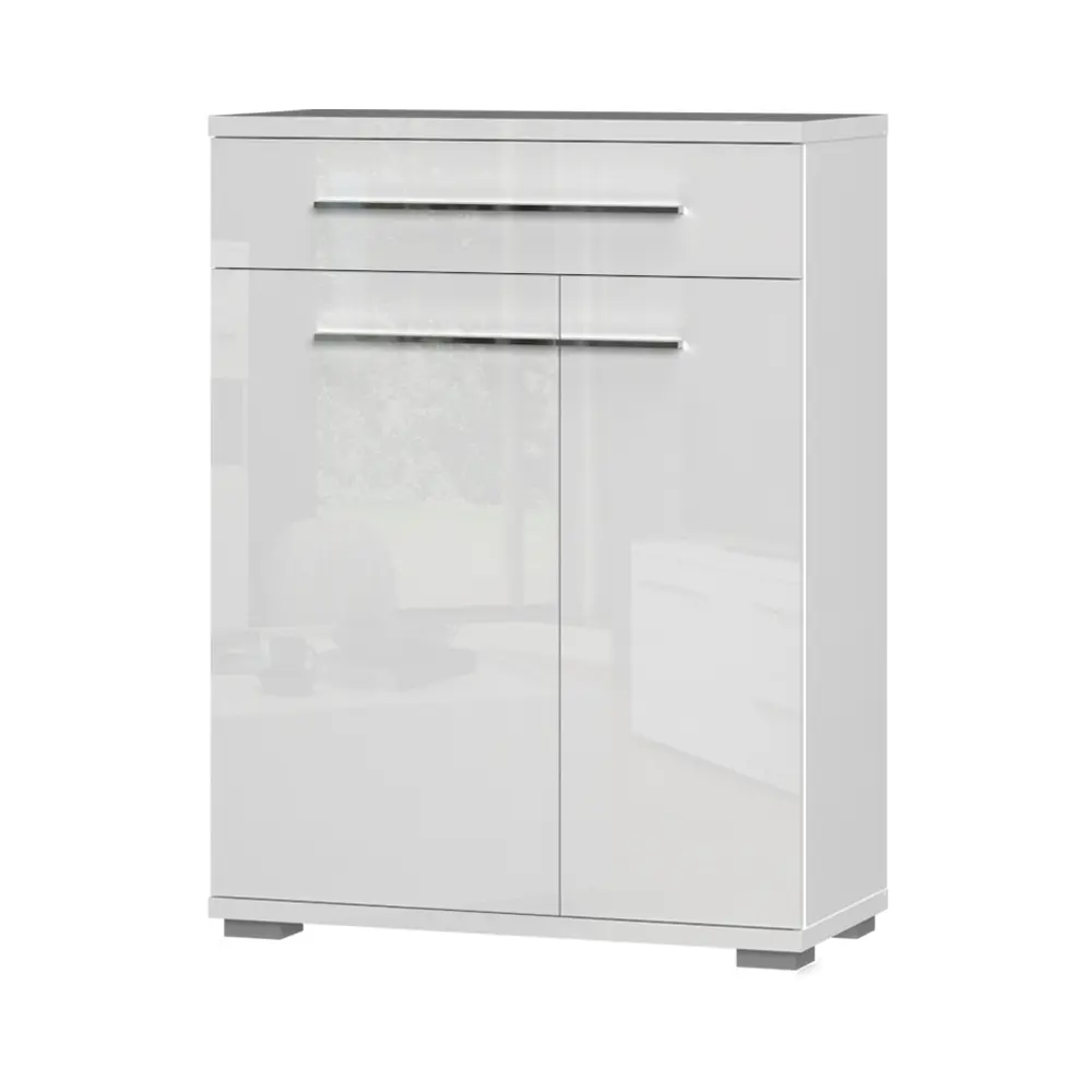 JELA Cipelarnik PIANO-CPL21 - kolekcija Piano - Kristalno bela HG Lak/Kristalno Bela HG Lak - 76x101x36 cm