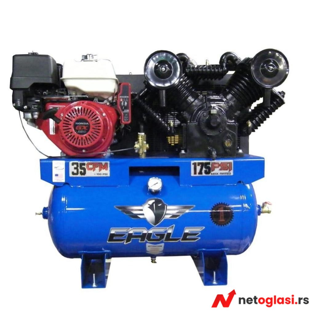 Eagle Compressor 13HP Honda 30 Gallon Truck Mount Air Compressor 35 CFM (TOOLSEQUIP)