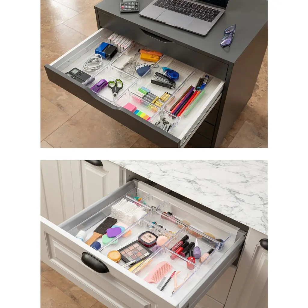 Aberto Design Organizator za fioku SET7, 12 delova, Providni
