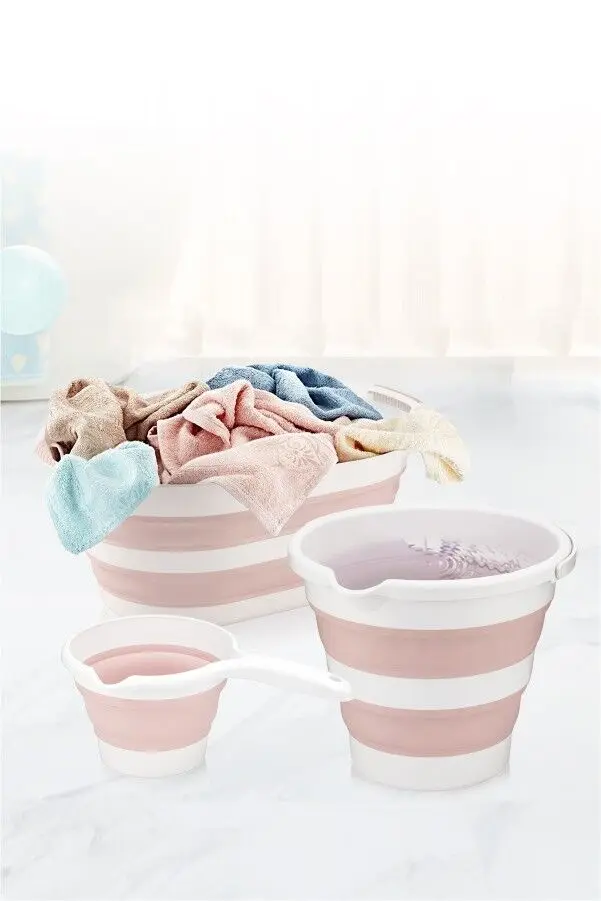 L'essentiel Maison Set 3 korpe za odlaganje Roze